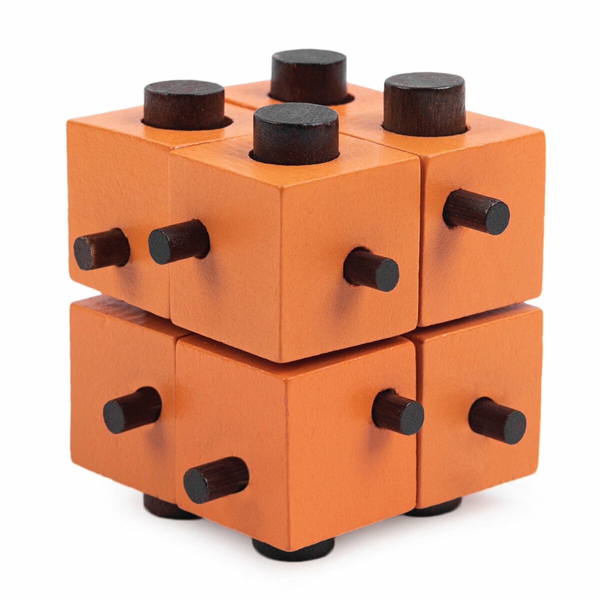 DELFBRICK DLS-15 Головоломка деревянная "Восьмиуголый блок" 16 элемент. YZ