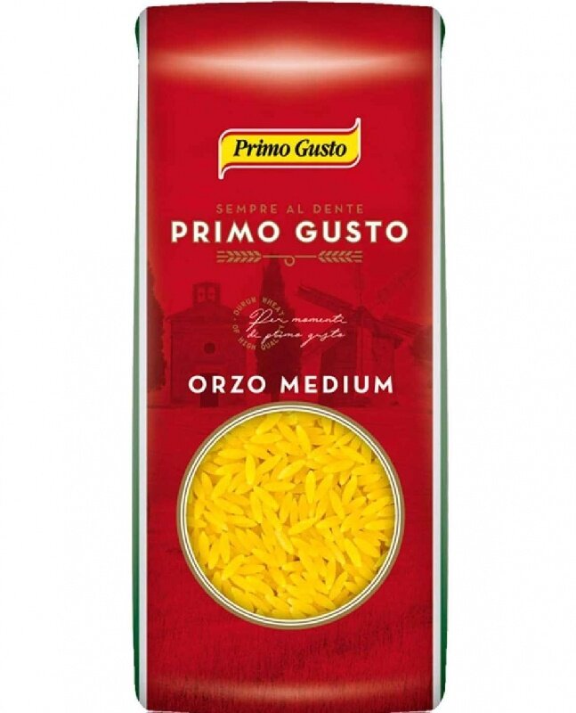 Паста PRIMO GUSTO Орцо Медиум /пакет/ 500г
