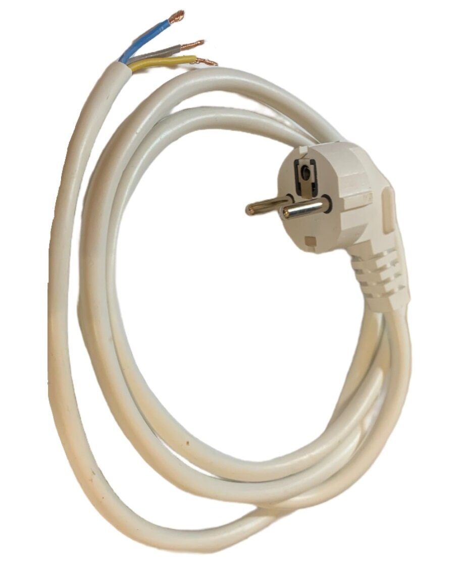 Шнур питания для электроинструмента и бытовой техники ПВС 3 х 0.75 1.5м