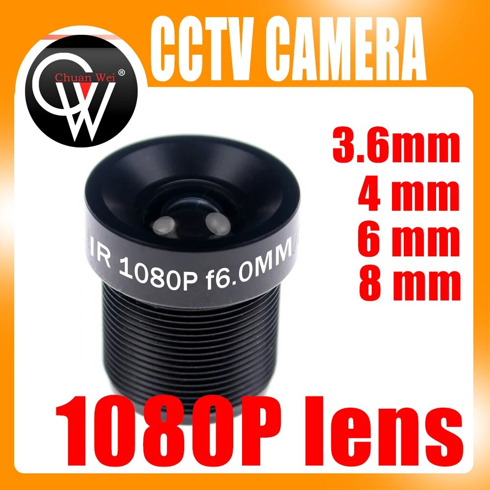 Объектив CCTV Chuan Wei 1080P 3,6/6/8 мм для IP-камеры 8mm