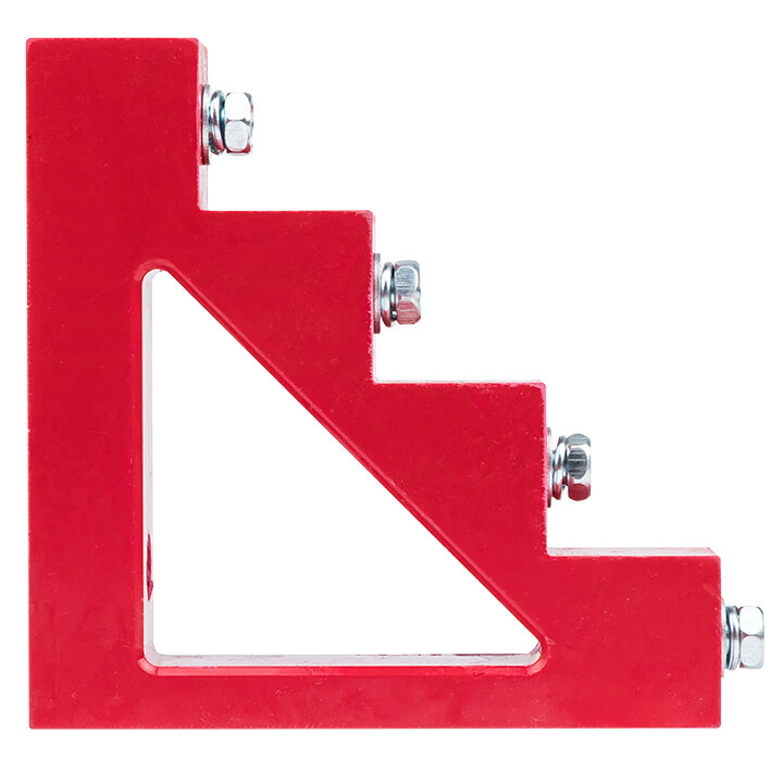 Изолятор шинный EKF SL-450, лесенка, 2.8х13.2х13.2 мм, красный