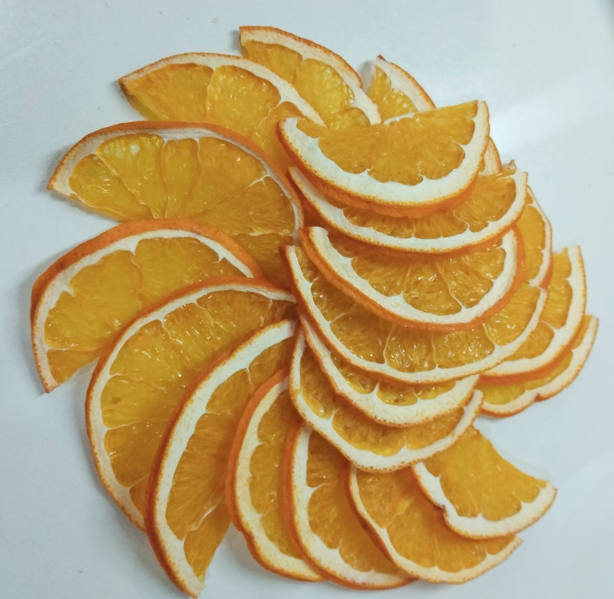 Сухие дольки апельсина. Половинки. Для декора и творчества.