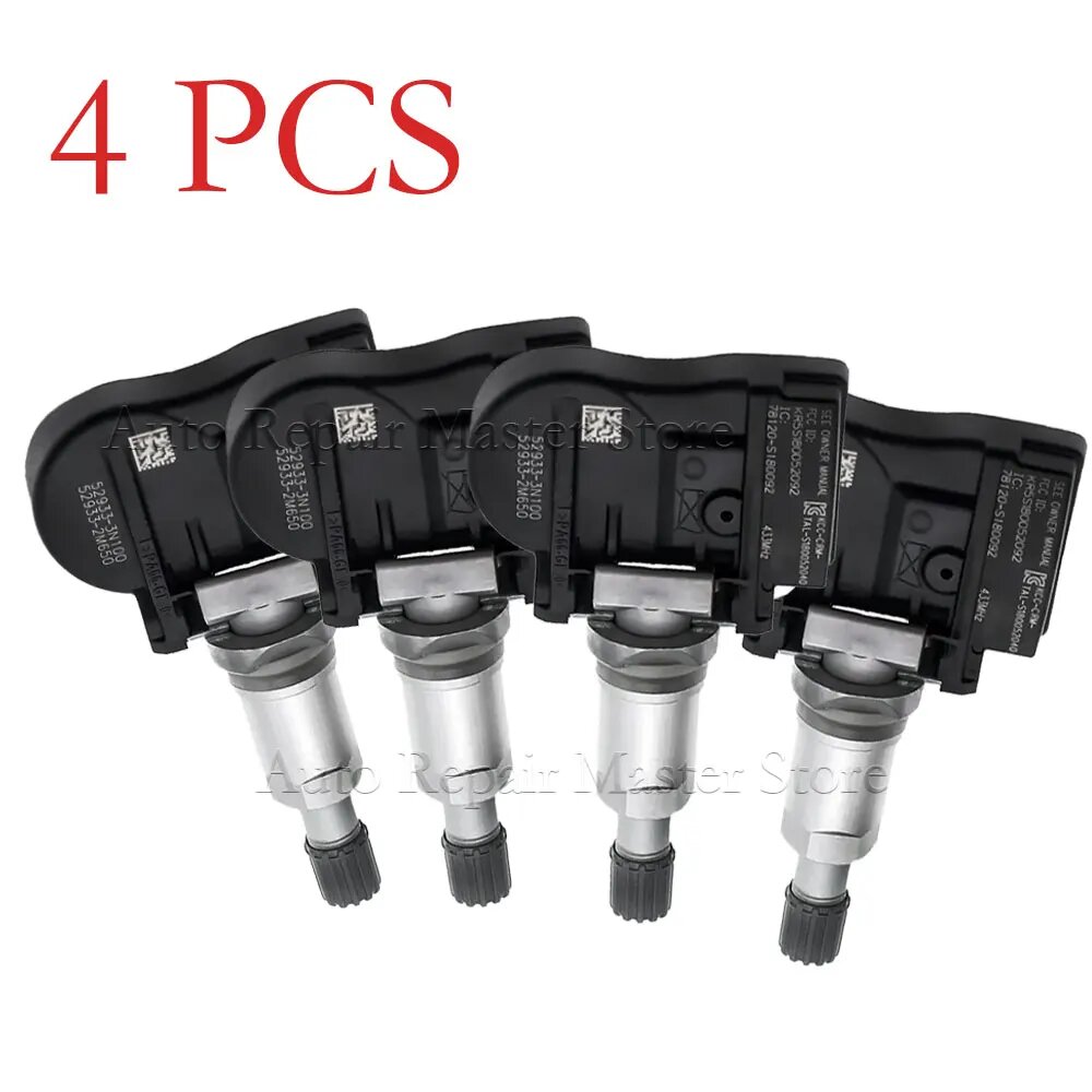 52933-3N100 Датчик давления в шинах 4 шт. для Hyundai Accent [HC] Genesis [DH] I30 [GD] Kia Ceed [JD] 433 МГц TPMS 529332 M650 4 PCS