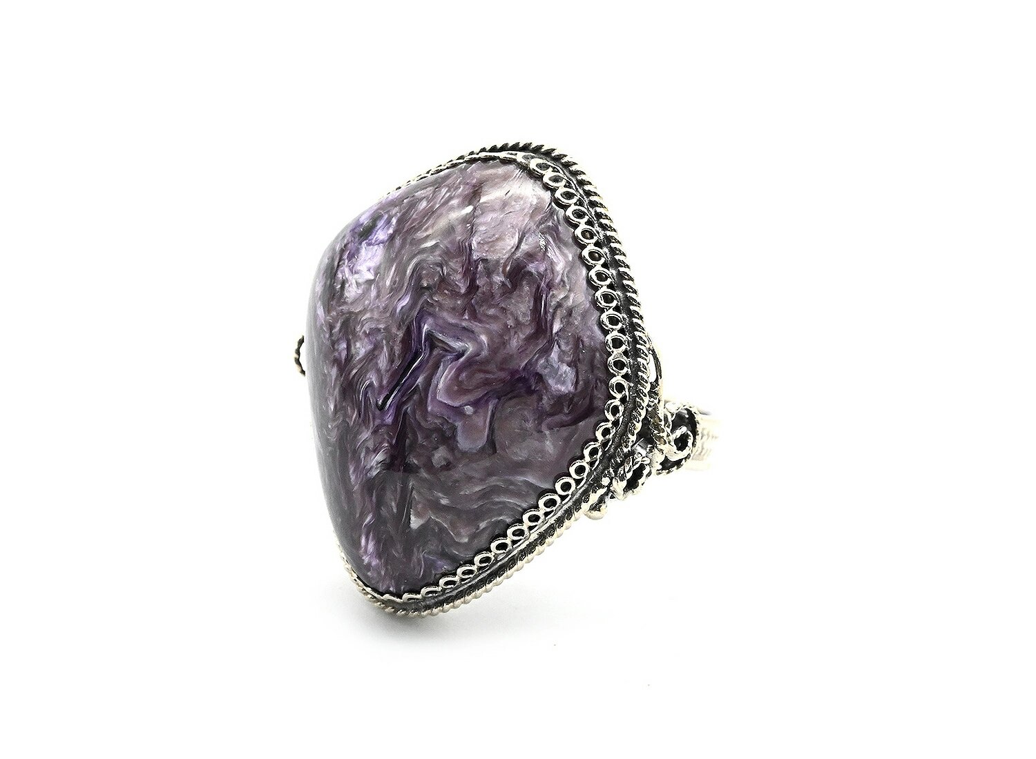 Кольцо, чароит