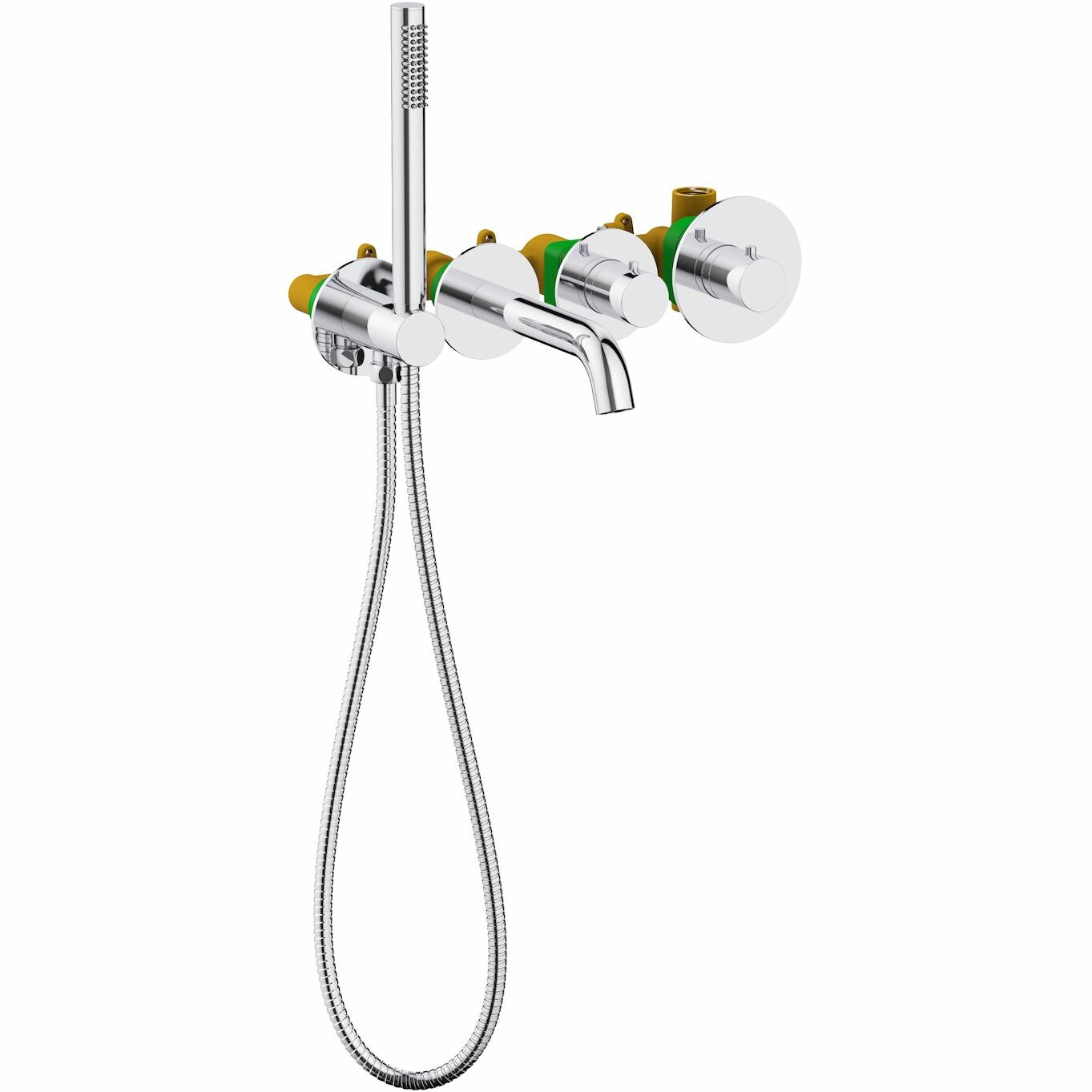 Встраиваемый смеситель для ванны с термостатом Timo (Тимо) Saona, хром, 2324/00YSM