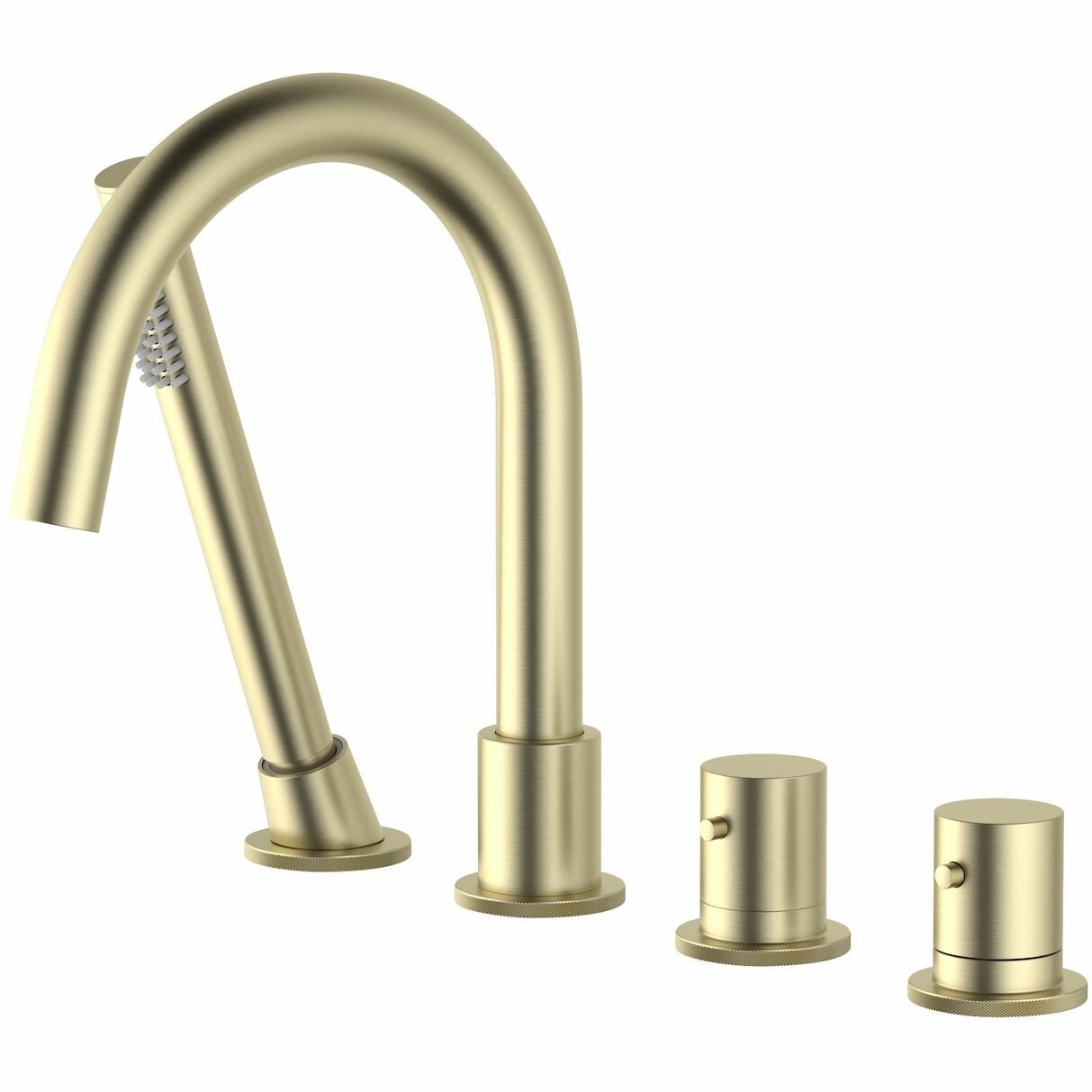 Смеситель на борт ванны с термостатом Timo (Тимо) Saona, матовое золото, 2330/17Y