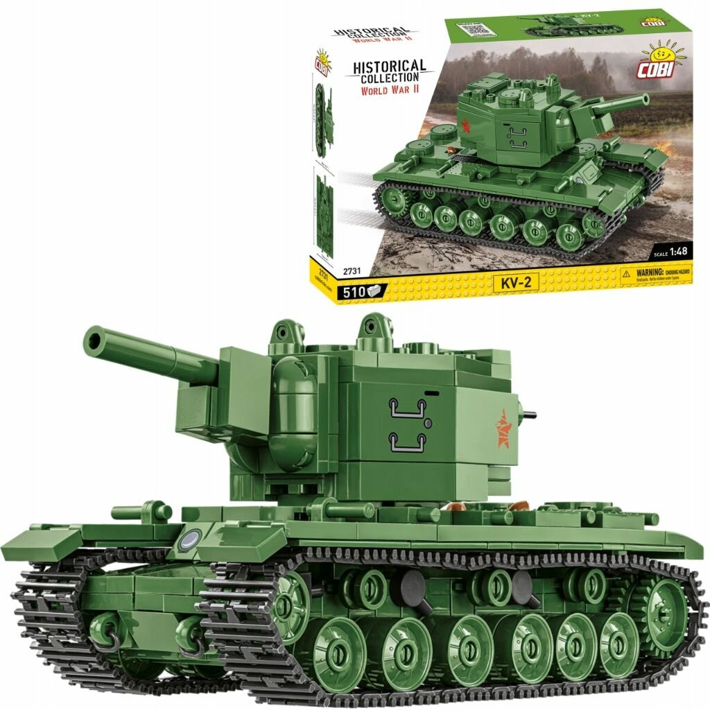 Конструктор пластиковый Cobi KV-2 - Тяжелый танк КВ-2 - 510эл. - Коби 2731
