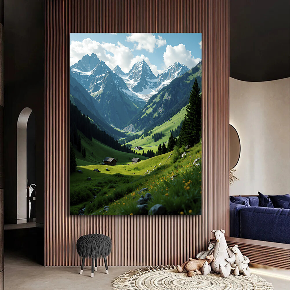 Горы, скалы / море, пляж, картина природа / пейзаж, 50х70 см.