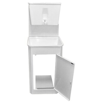 Умывальник ЭлБЭТ бачок наливной 17 л - пластик, раковина 50х41х14 см - пластик, тумба 50х43х80 см - металл (УМ-17)