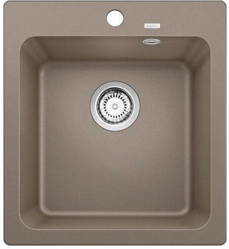 Мойка для кухни Blanco Naya 45, цвет серый бежевый, квадратная, искусственный камень