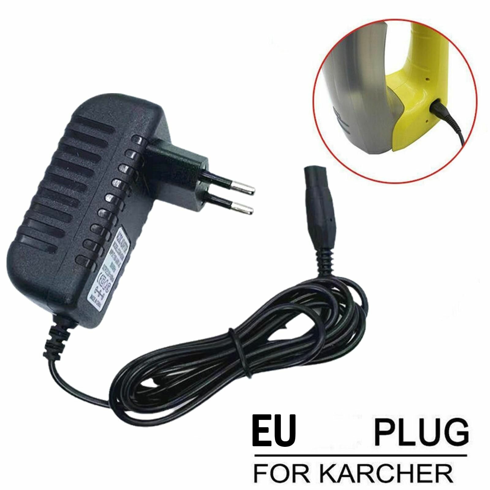 Зарядное устройство для аккумуляторных стеклоочистителей Karcher серии WV, WV2, WV5, WV50, WV50 Plus, WV55, WV60, WV60 Plus