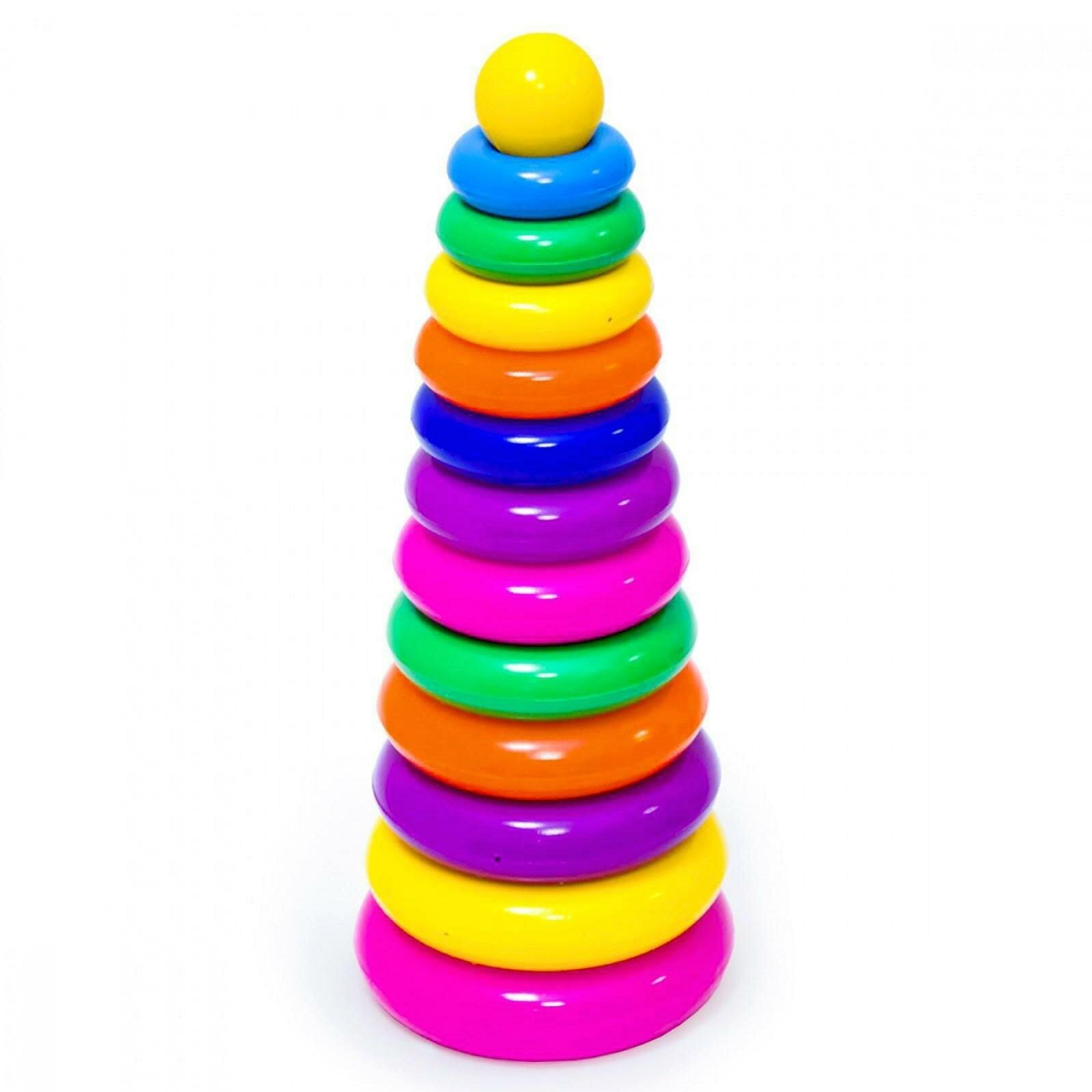 Развивающая пирамидка Knopa "Гигант" 13203, пластик, разноцветный
