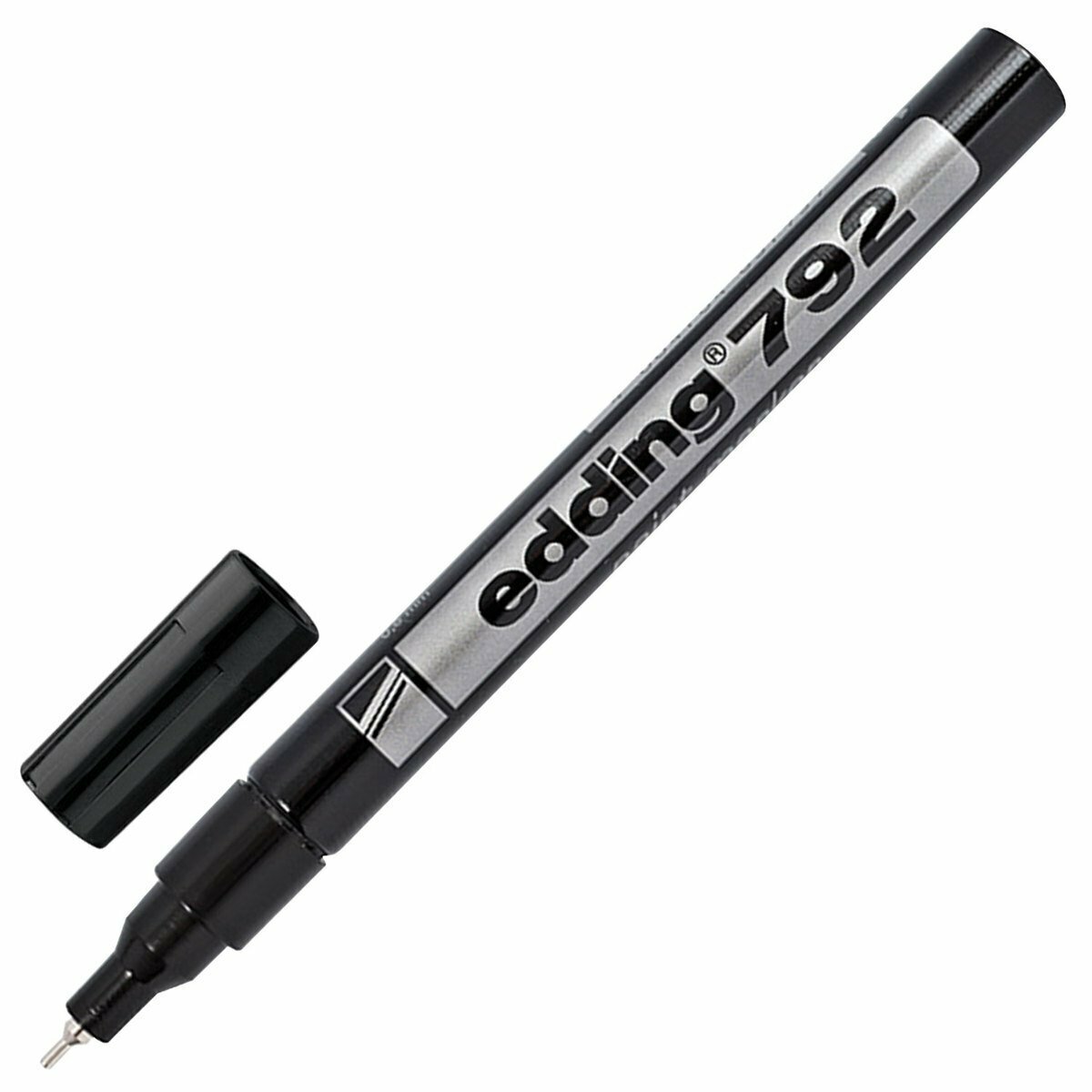 Маркер-краска edding лаковый 0,8 мм, металлический наконечник, пластиковый корпус, черный (E-792/1)