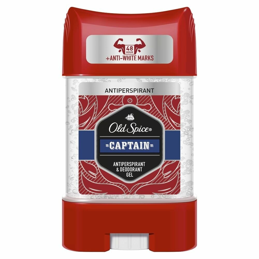 Дезодорант-антиперспирант Old Spice Гелевый, мужской, Captain, 70 мл