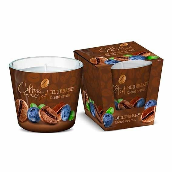 Свеча ароматическая Bartek Candles в стакане, аромат "Кофе обжаренный", вес 115 г