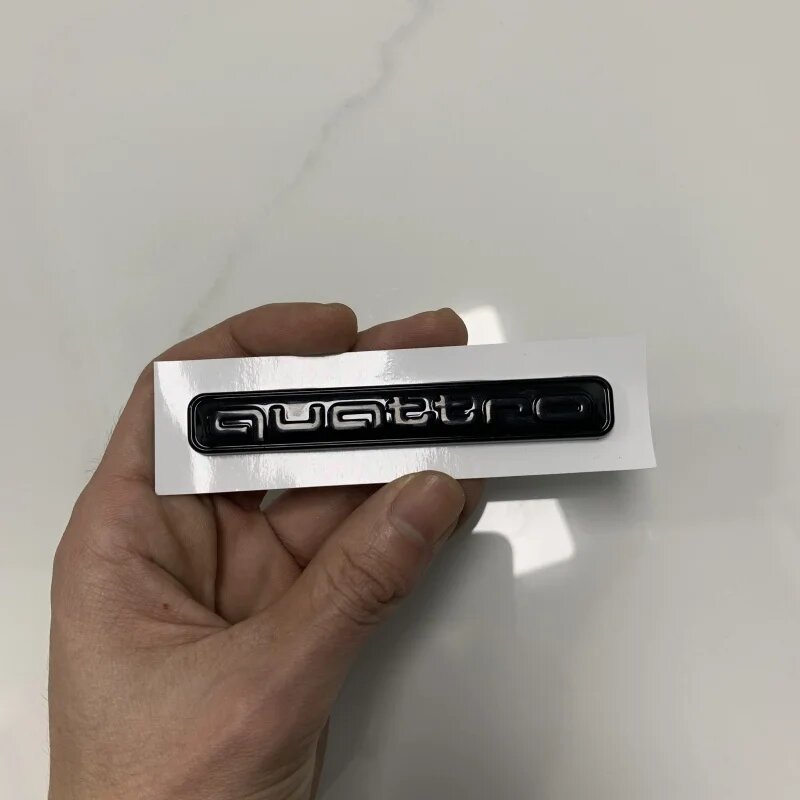 AUDI Q7 4 кольца логотип ABS черный 2010-2015 Автомобильный капот передний гриль задний багажник эмблема наклейка Quattro Sline Q7 аксессуар refit Quattro 1p