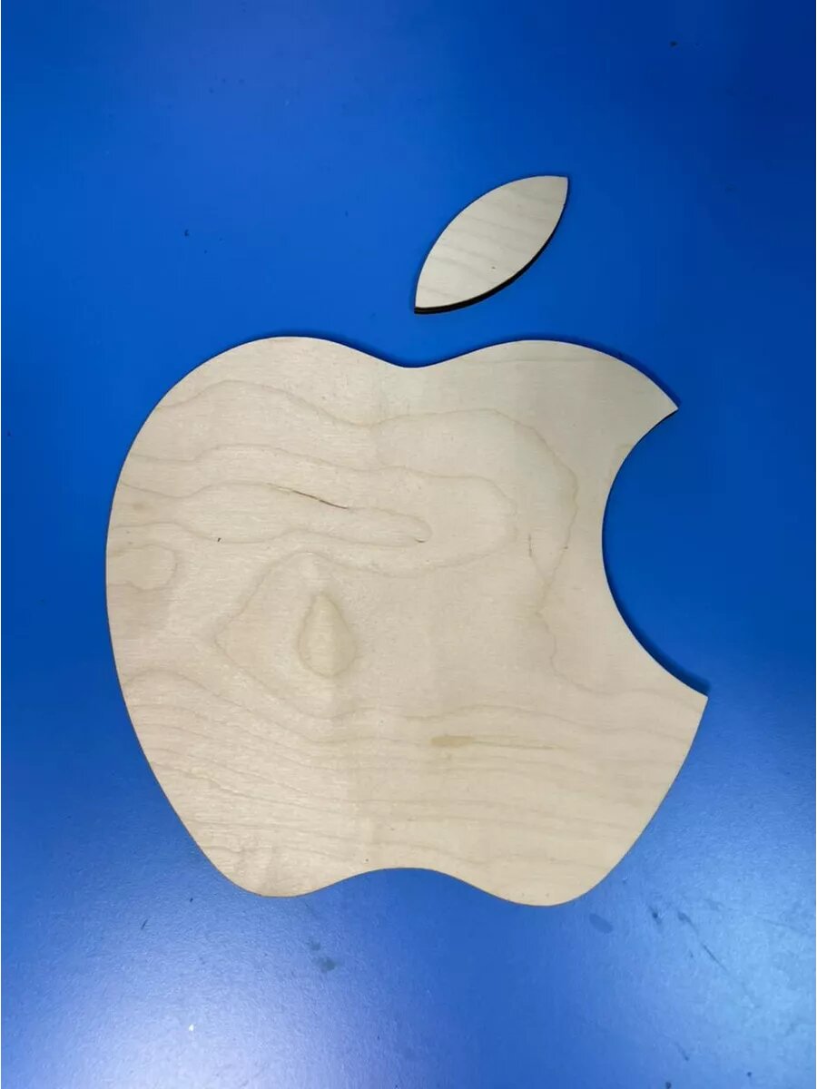 Заготовка панно из дерева "Яблоко" для декора и дизайна