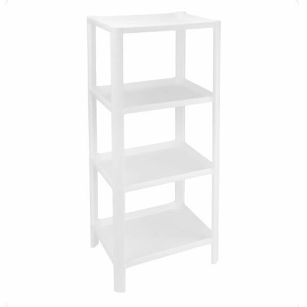 Полка М-пластика прямоугольная малая, 4 секции, 340х280х750 мм