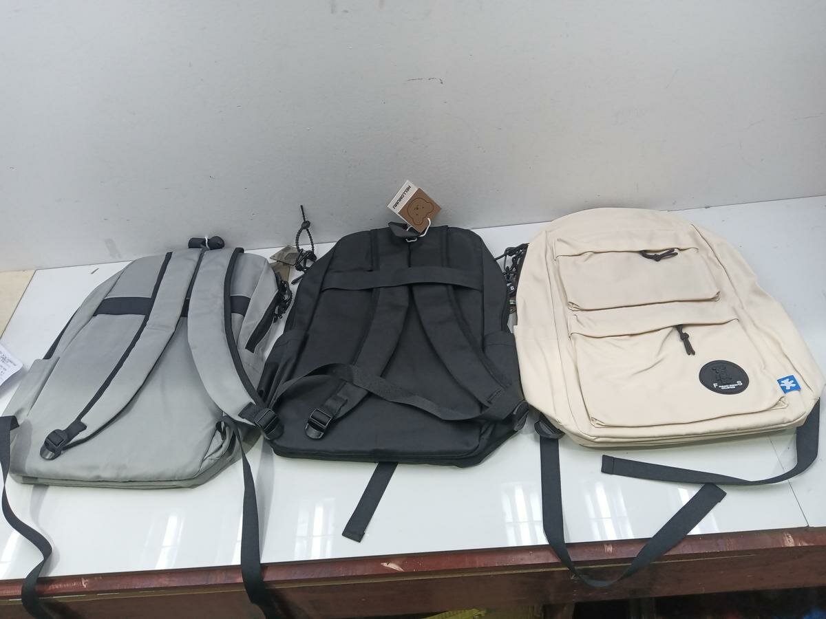 Рюкзак "Cool bear" 34*17*47см, серый/черный/белый, 1 отделение, карман "антивор"