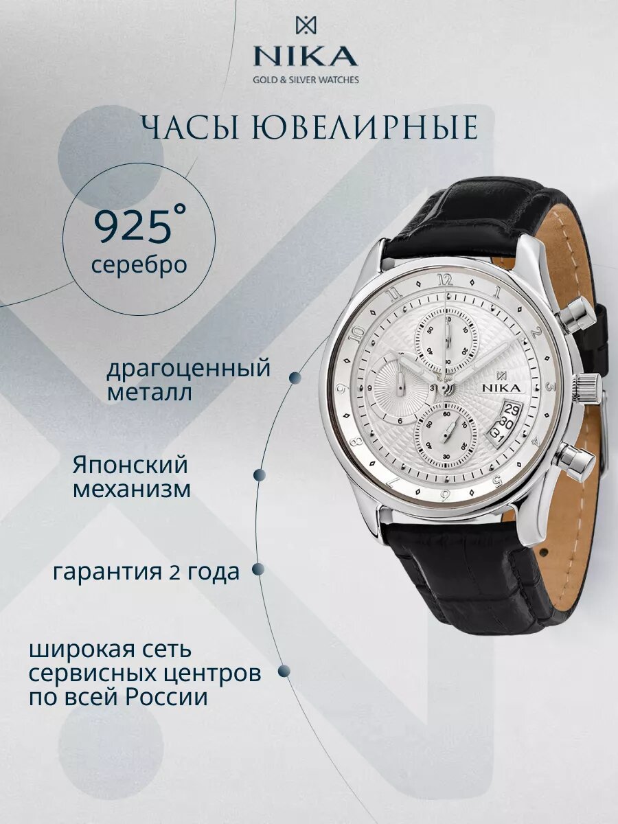Наручные часы, серебро