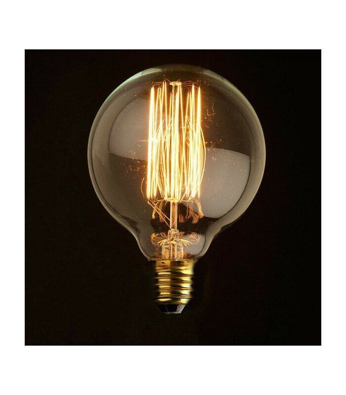 Лампа эдисона-шар. Е27. Цвет свечения: Теплый белый