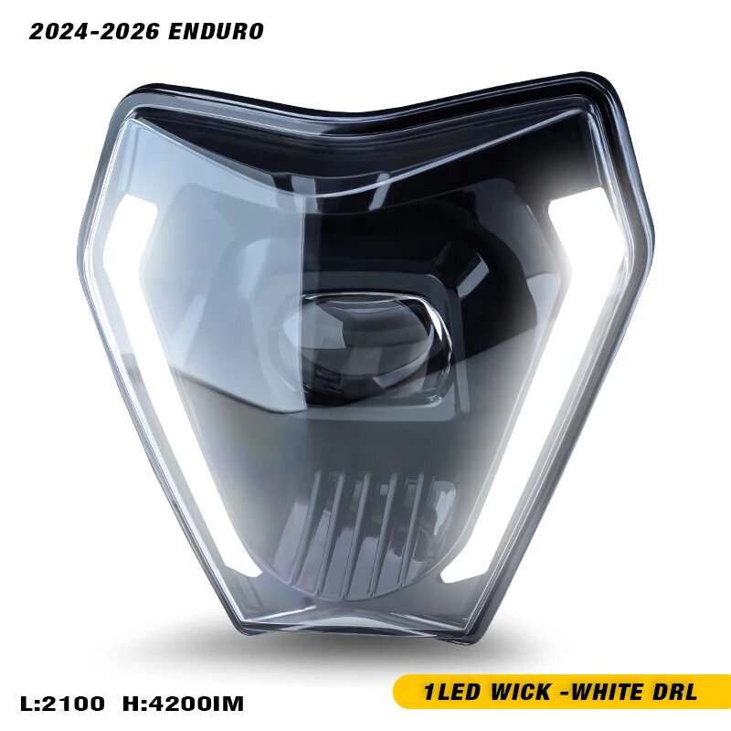 Новая фара для мотоцикла POWERZONE для KTM EXC SXF XCW MX 2014-2023, фара для супермото, велосипеда для грязи, эндуро, мотокросса 24-26 LED 1