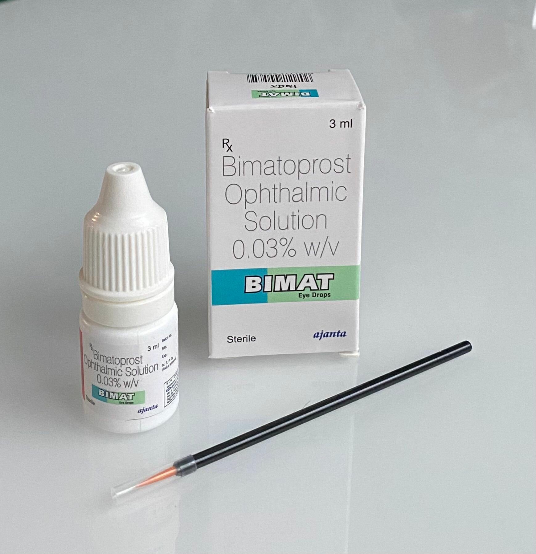 Бимат 3мл, Индия сыворотка для роста ресниц и бровей + аппликатор