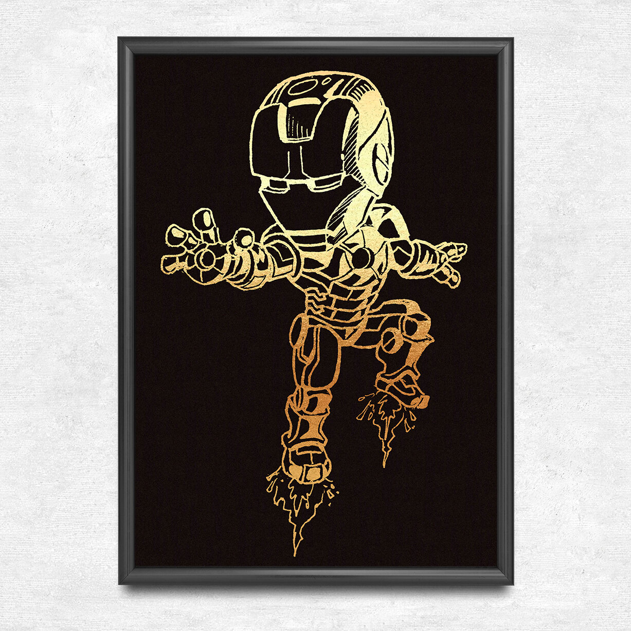 Постер Железный человек / плакат для интерьера Мстители. Марвел, Marvel, комиксы, Iron man, Тони Старк