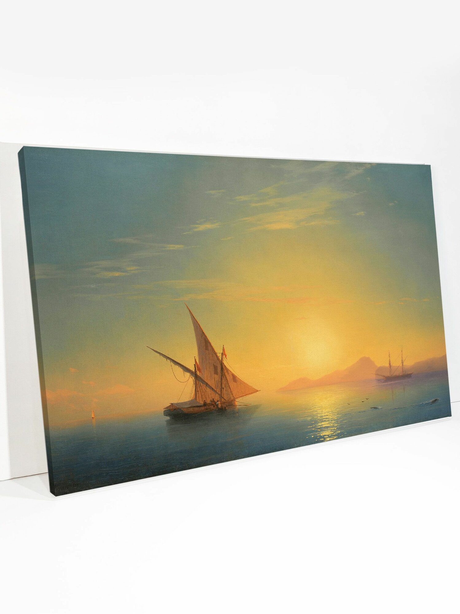 Картина Айвазовский Закат над Искьей на холсте 30х40см