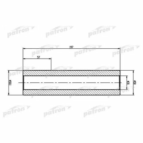 Осевая цапфа, балка моста Patron PTB3012