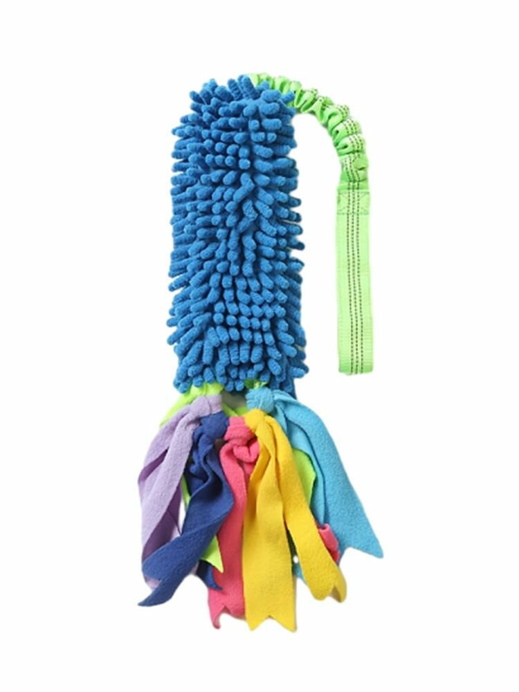 Плюшевая игрушка для собак средних и крупных пород, длина 27,56 дюйма, с пищалкой и шуршащей бумагой внутри, мягкая ткань способствует очищению зубов, помогает снять стресс и тревожность у питомца