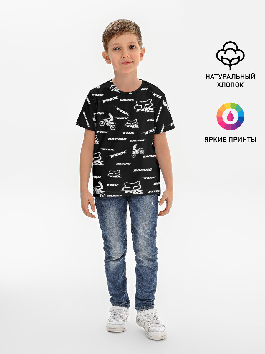 Футболка хлопковая детская ФОРМА ДЛЯ МОТОКРОССА FOX | MOTOCROSS FOX