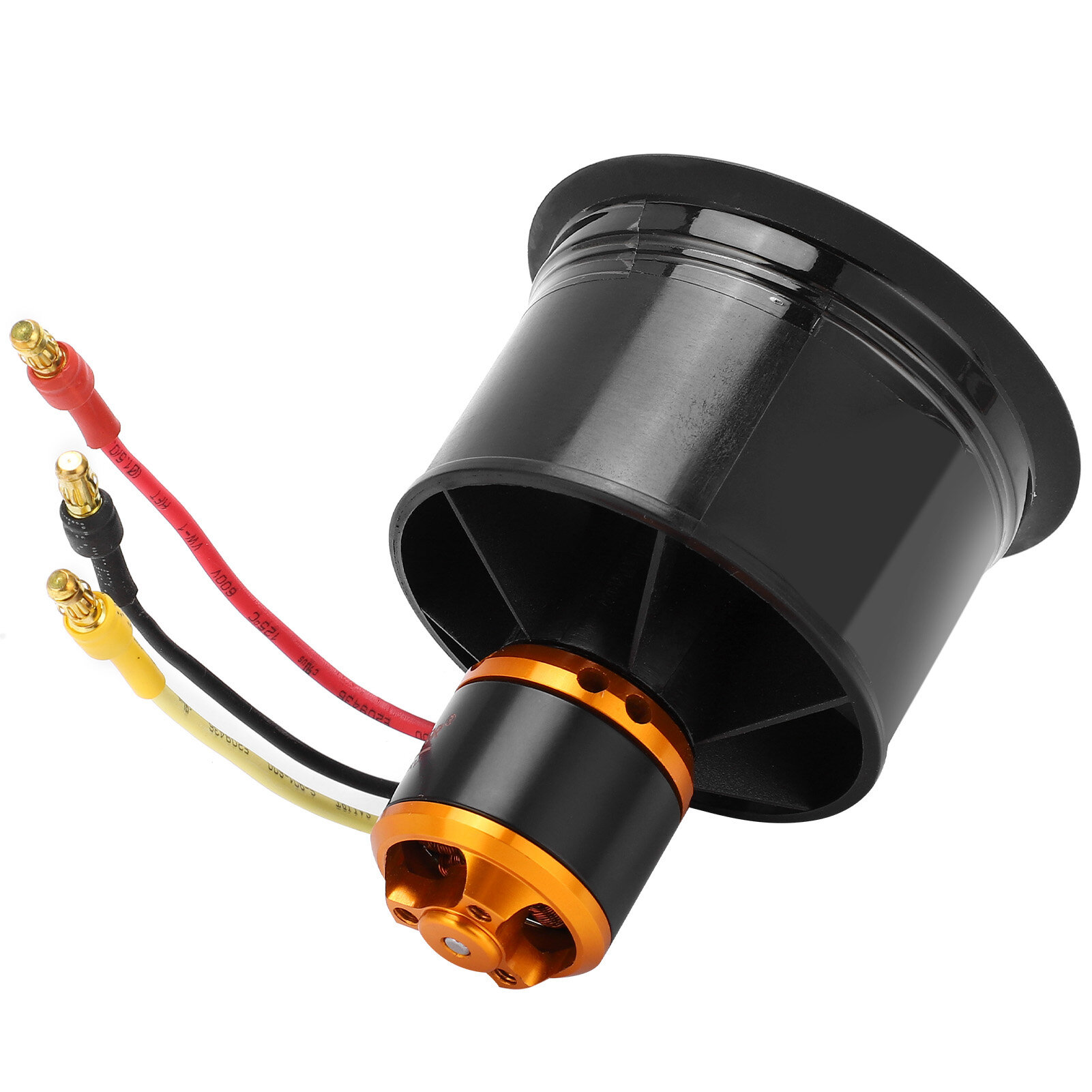 Вентилятор QXMotor 50 мм EDF с 12 лопастями, канальный, с бесколлекторным двигателем QF26115000KV 34S для радиоуправляемого самолета (CW)