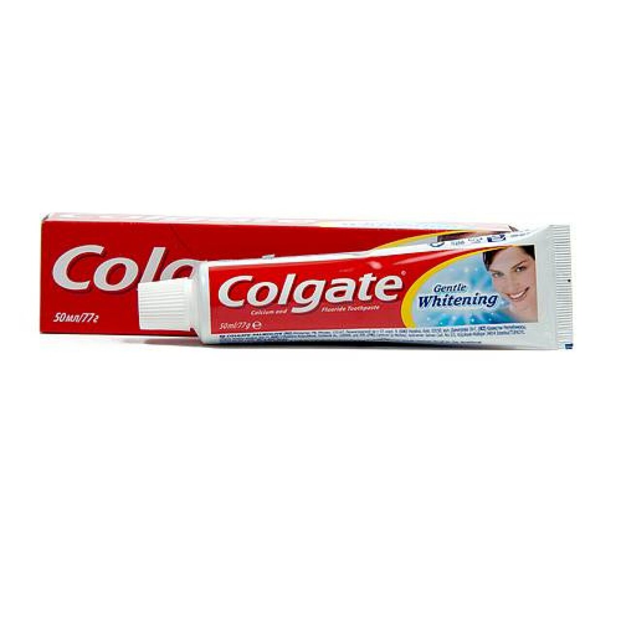 COLGATE зубная паста бережное отбеливание формула для защиты эмали и белизны зубов