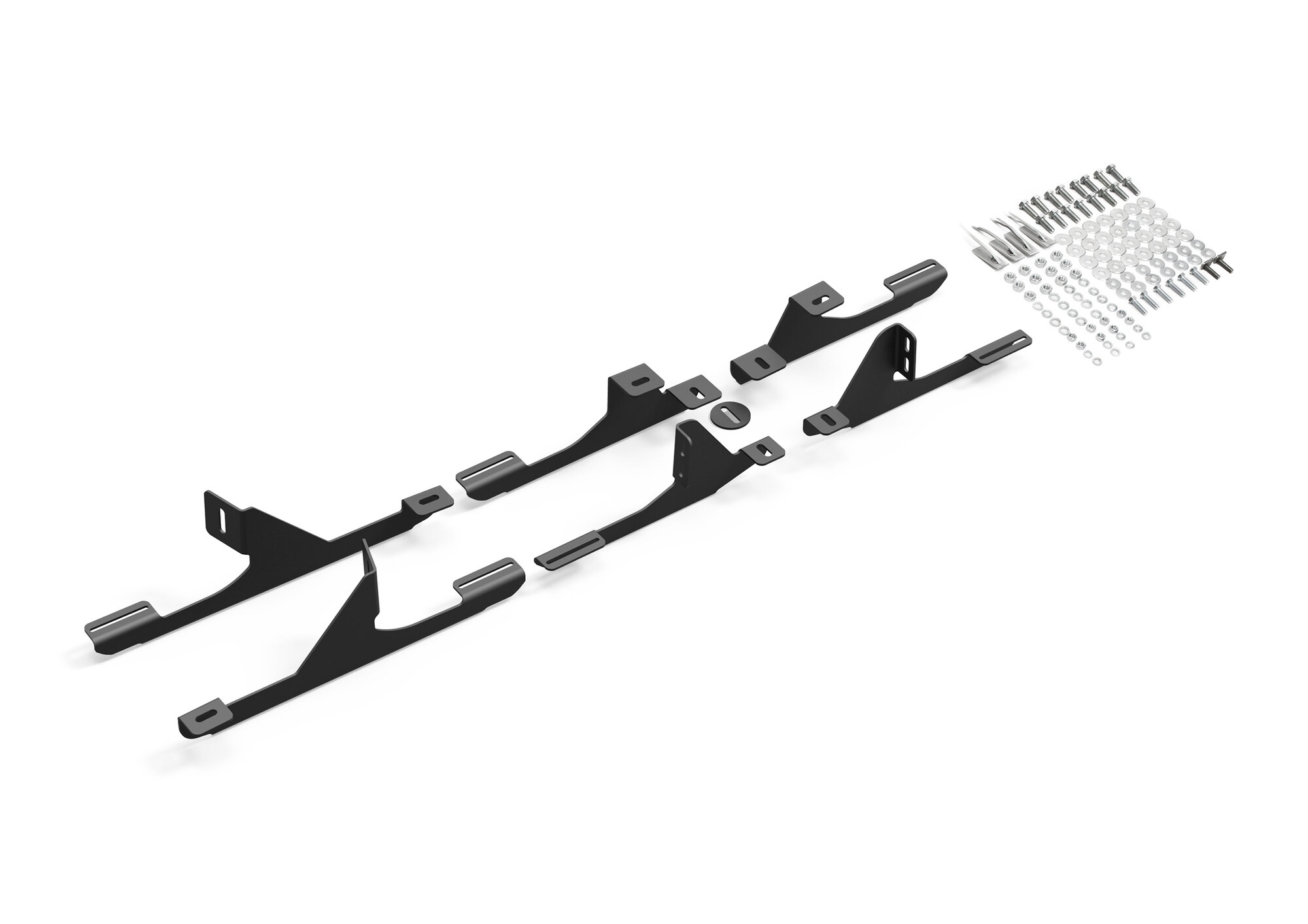 Комплект крепежа к порогам Rival для Volkswagen Touareg I поколение 2002-2010, сталь, 9.5809.1