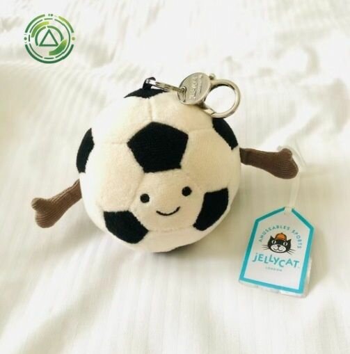 Jellycat Barcelo Подвесной футбольный мяч 12см, мягкая игрушка