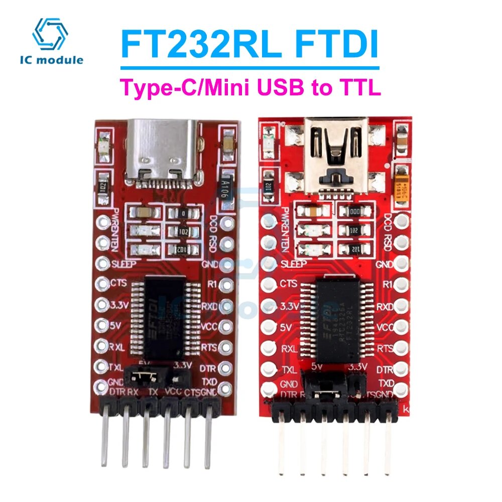 Модуль USB TTL FT232RL Type-C — фото 1