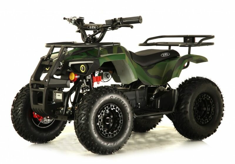 Другие электромобили Rivertoys Детский электроквадроцикл TIKI LUX зеленый камуфляж