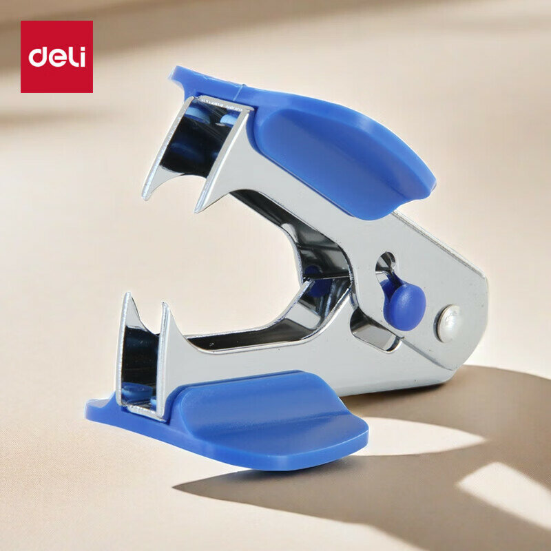 [Super Popular] Deli 12# Efficient And Convenient Staple Remover with Safety Lock, Office Supplies, Blue 0231