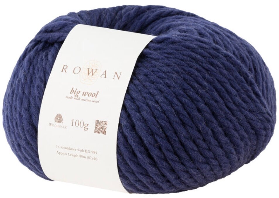 Big Wool /Биг Вул/ пряжа Rowan, Z058000 (026, blue velvet (синий вельвет), синий)