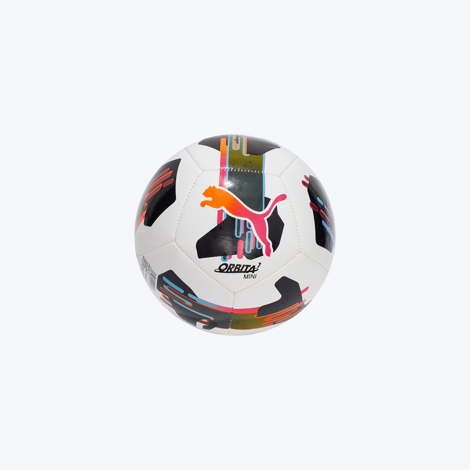Сувенирный мяч Puma Orbita 7 MS 08433601, размер 1, Белый - Черный