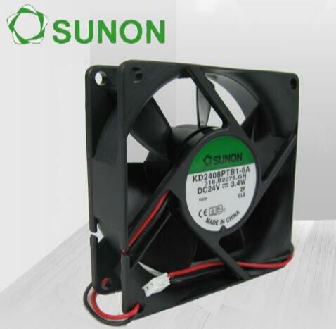 Оригинал SUNON 8025 24V KD2408PTB1-6A 3.4W 2 line converter heat dissipation Вентилятор