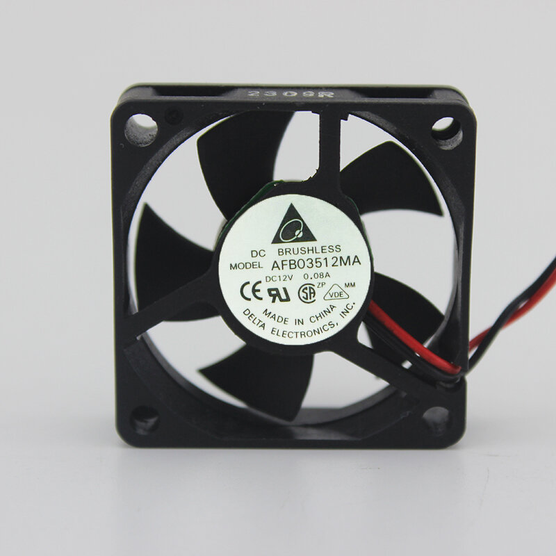 Delta AFB03512MA 35mm 35x35x10mm 3.5cm DC 12V 0.08A Two Ball Bearing Heatsink Axial Вентилятор охлаждения