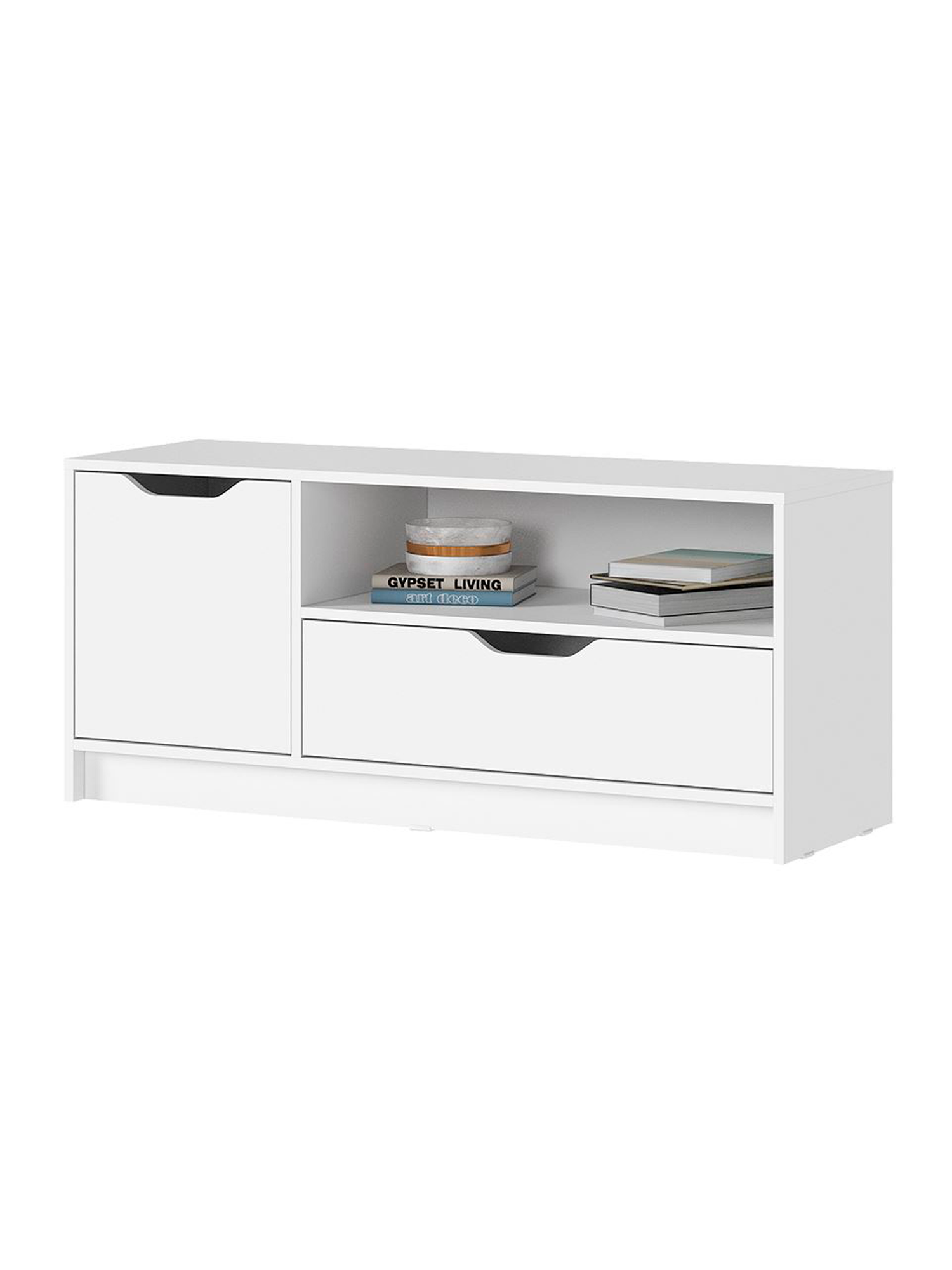 Тумба под телевизор Руна ТВ 01 (1200х530х400 мм) ЛДСП, белый