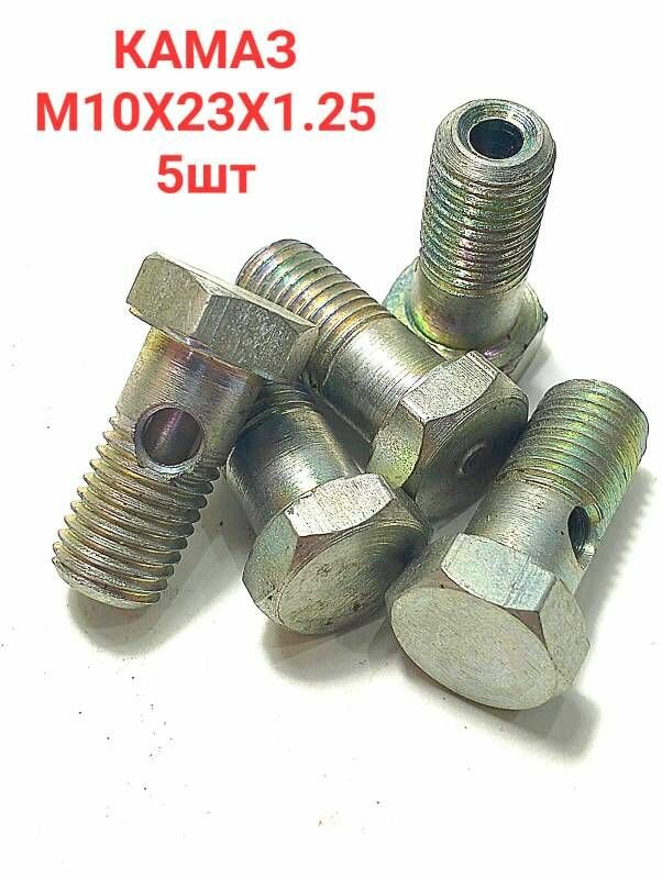 Болт М10х23х1.25 дренажной трубки (5шт.) 870007 КАМАЗ