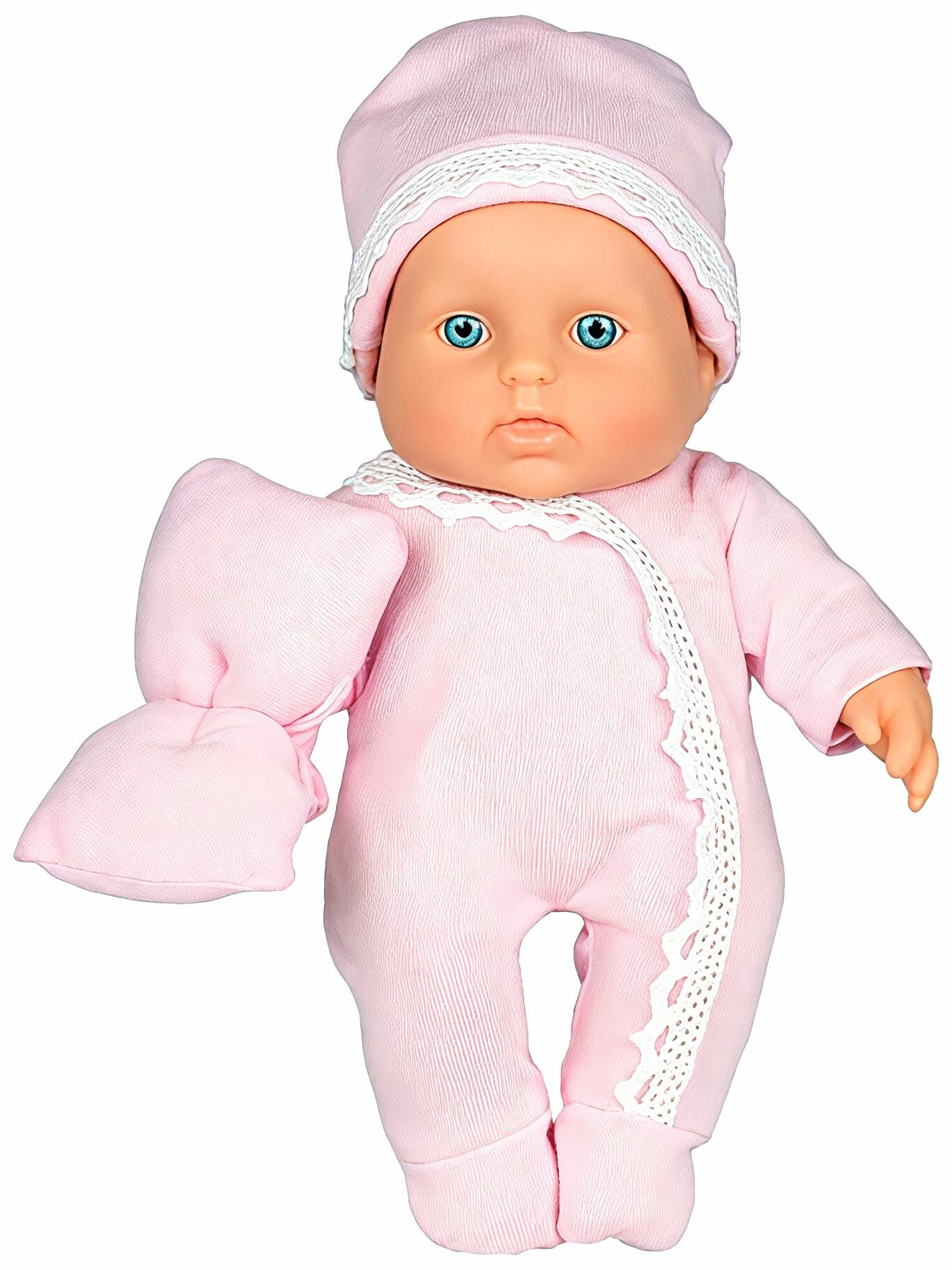 Кукла пупс "Карапуз 22", классическая куколка-малыш для девочек, игрушечный младенец с одеждой для сюжетно-ролевых игр, развивающая игрушка для малышей, 20 см.