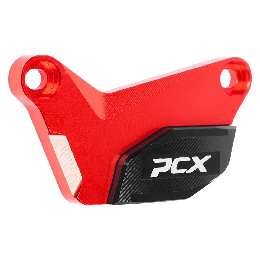 Защита картера PCX красная, алюминий