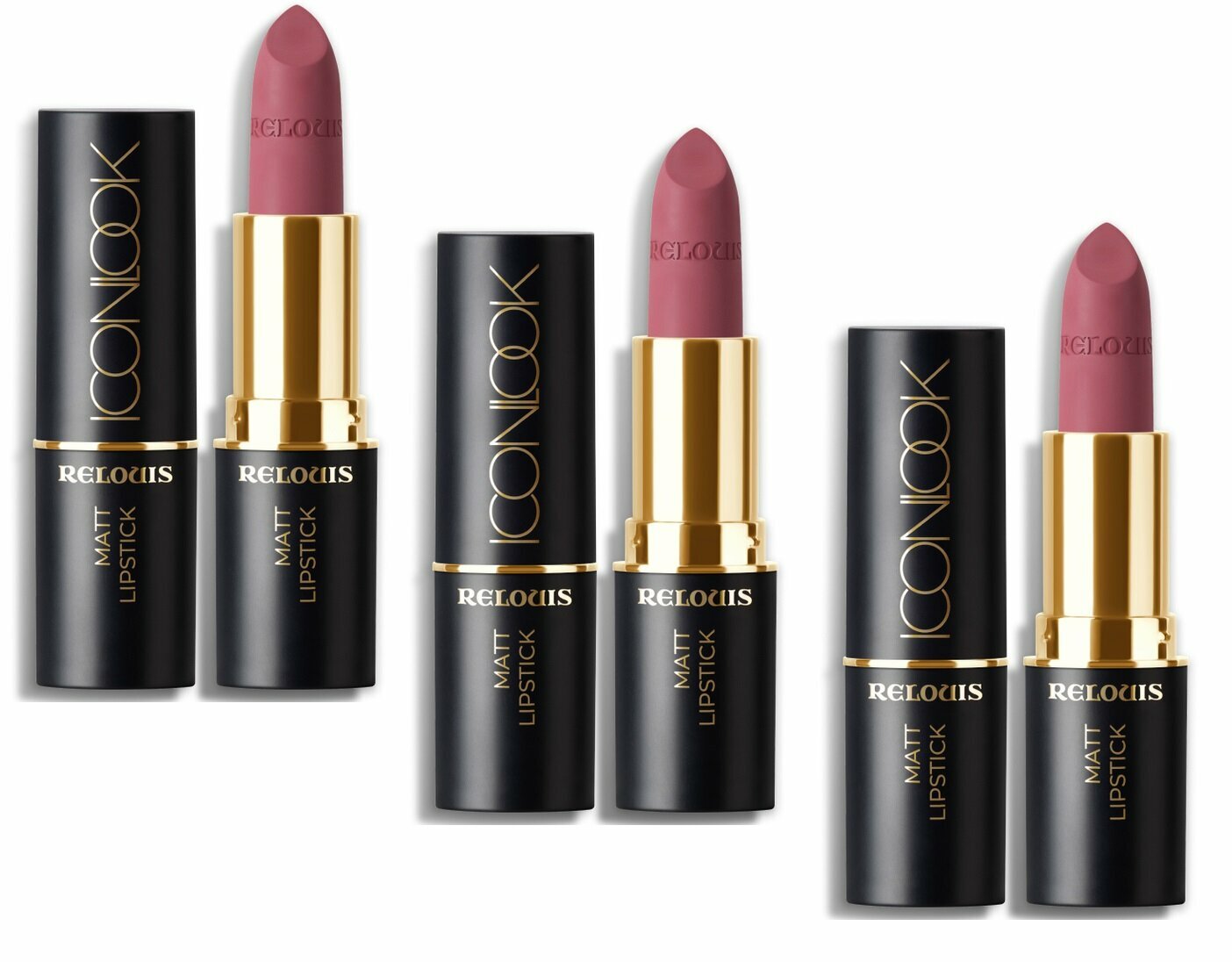 Помада матовая Relouis Icon Look тон 08 Vintage Dreams , 3шт