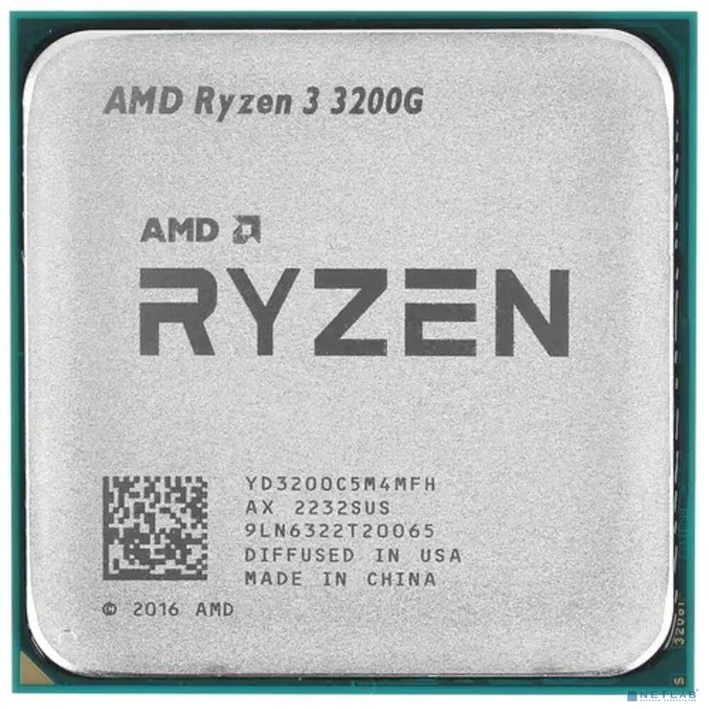 Процессор AMD AM4 Ryzen 3 3200G YD3200C5M4MFH 3.6GHz/Vega 8 OEM
