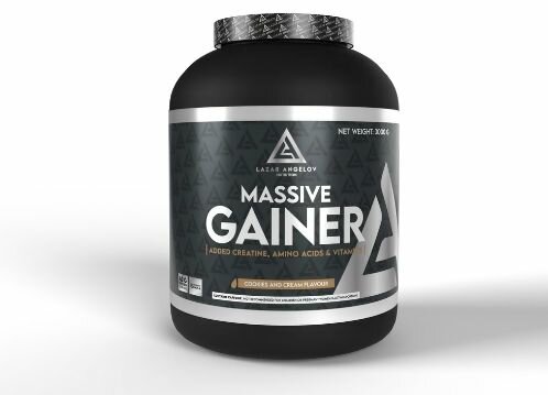 Гейнер Massive GAINER Lazar Angelov, 3000 г, вкус: печенье-крем